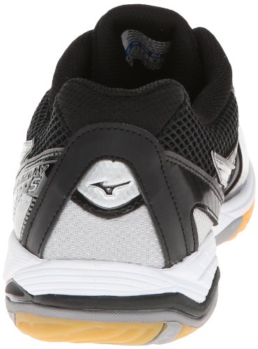 Mizuno Women's Wave Rally 5 Volley Ball Shoe,Black/Silver,6 M US