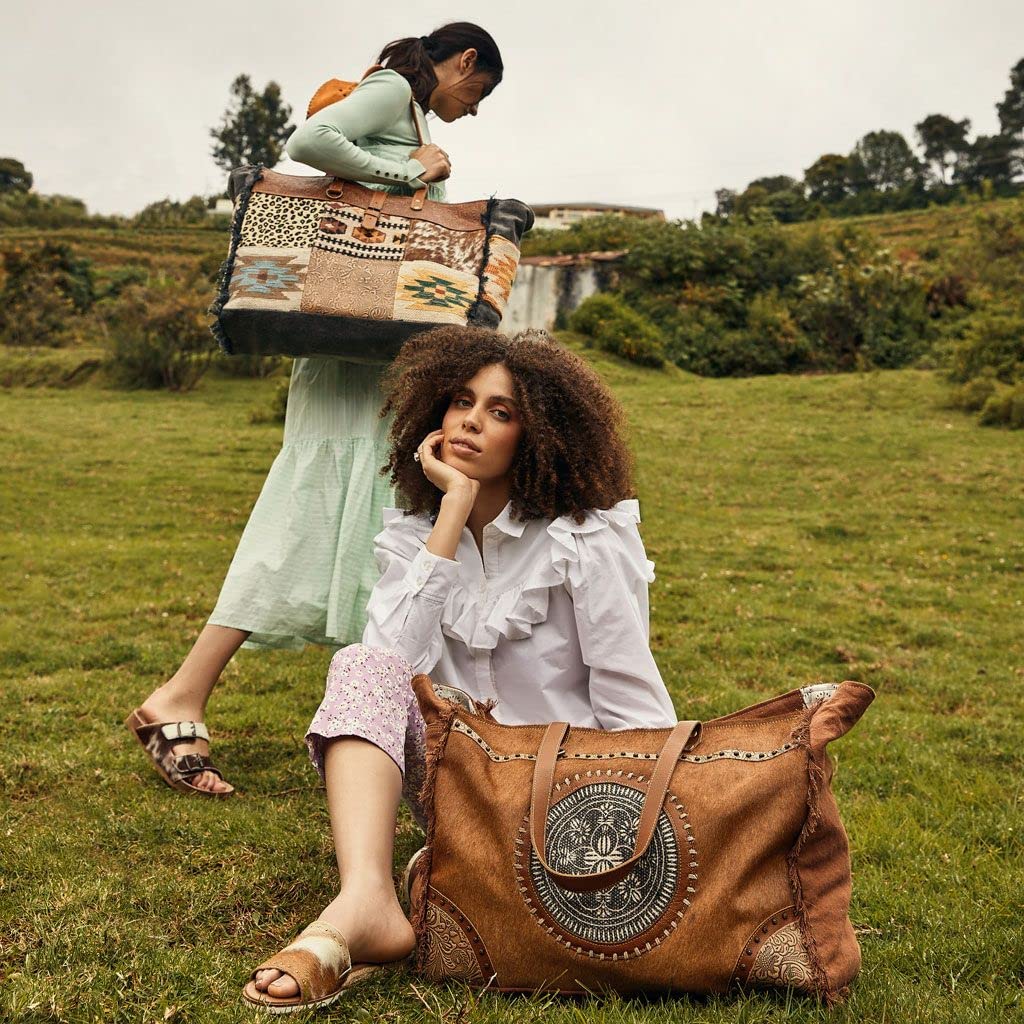 Myra Bag Woodsy Canvas & Hairon Bag S-4391