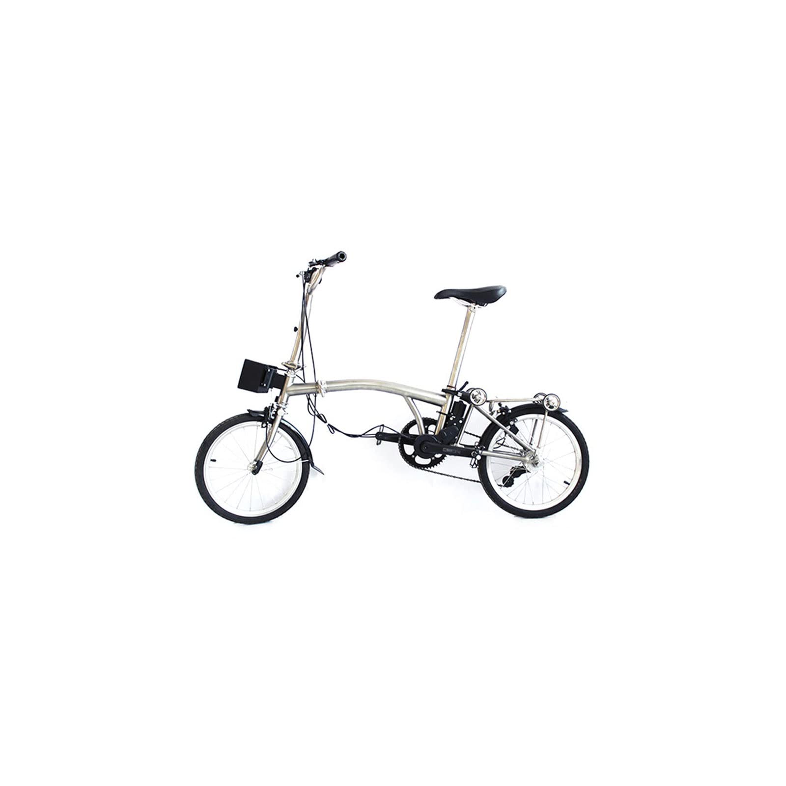QYTECddzxc Adult Electric Bicycles Trifold Folding Titanium Electric Foldable Bike