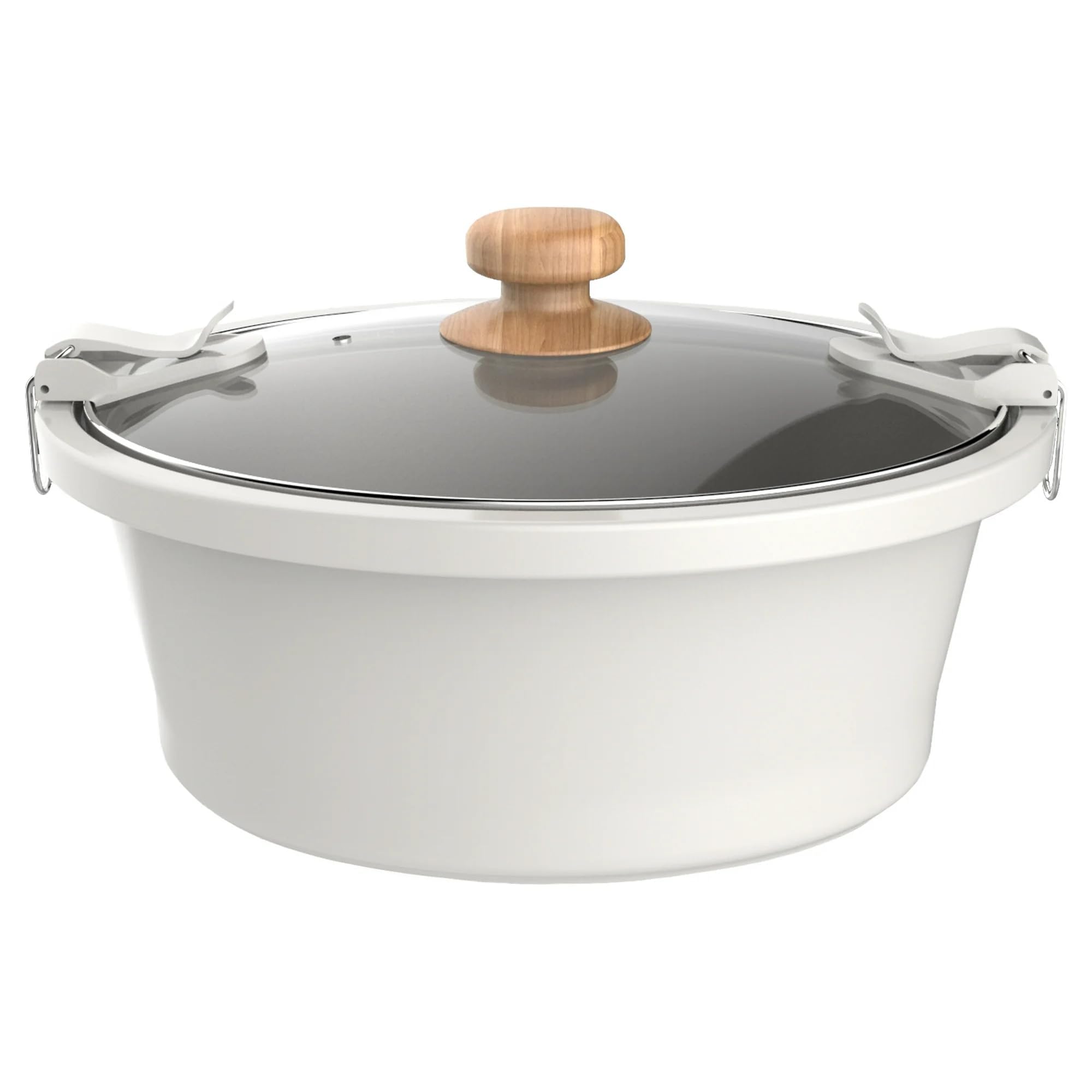 The Pioneers Womans Programmable 6 Qt Digital Slow Cooker with Locking Lid, Touchscreen Controls, Dishwasher Safe, Perfect for Potlucks, Family Meals, Spill-Free Transport (Teal Speckle)