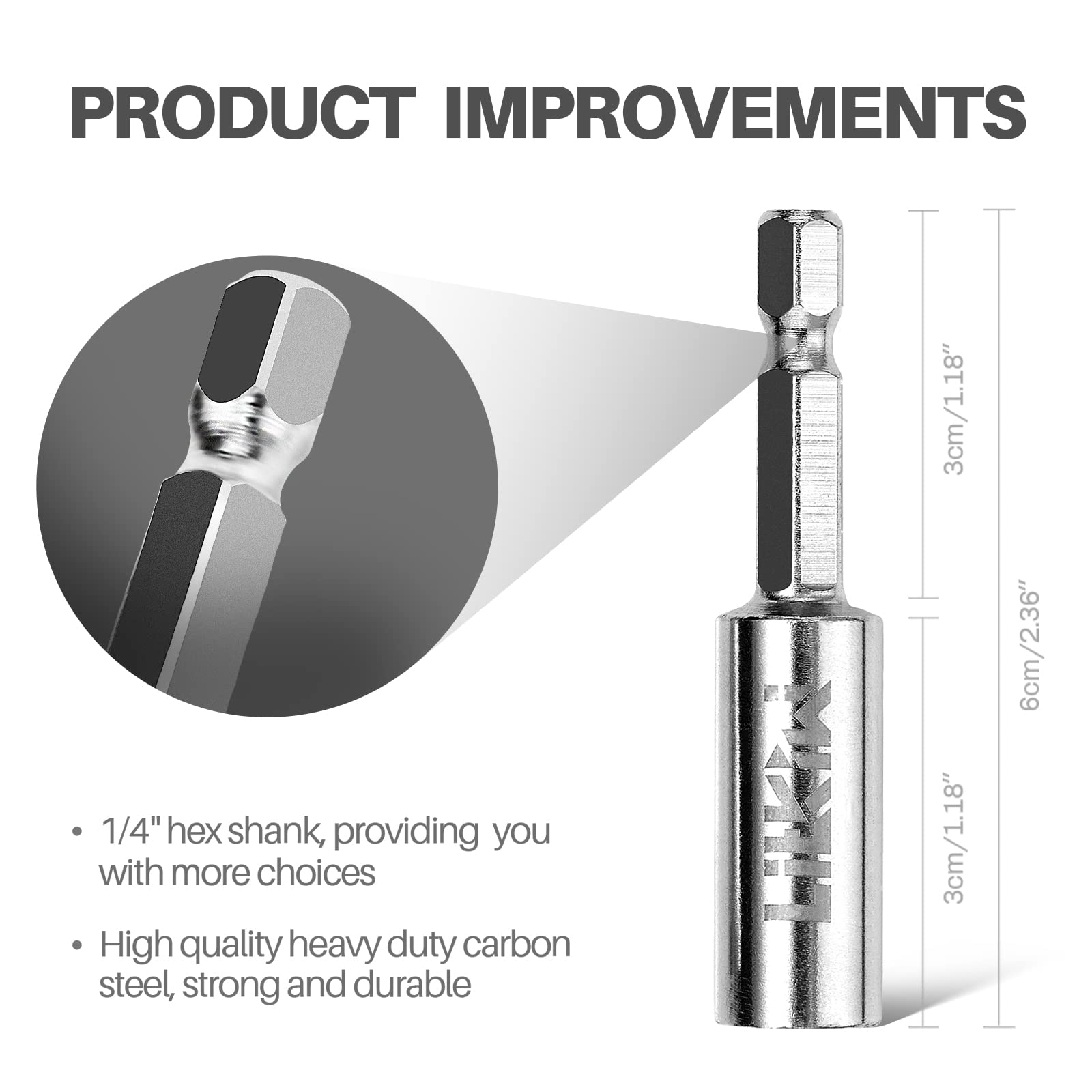 LitKiwi 1/4-Inch Hex Shank Rotary Drill Saw(with 5PCS Blades),HSS Saw Disc Wheel Cutting Blades for Drills Rotary Tools