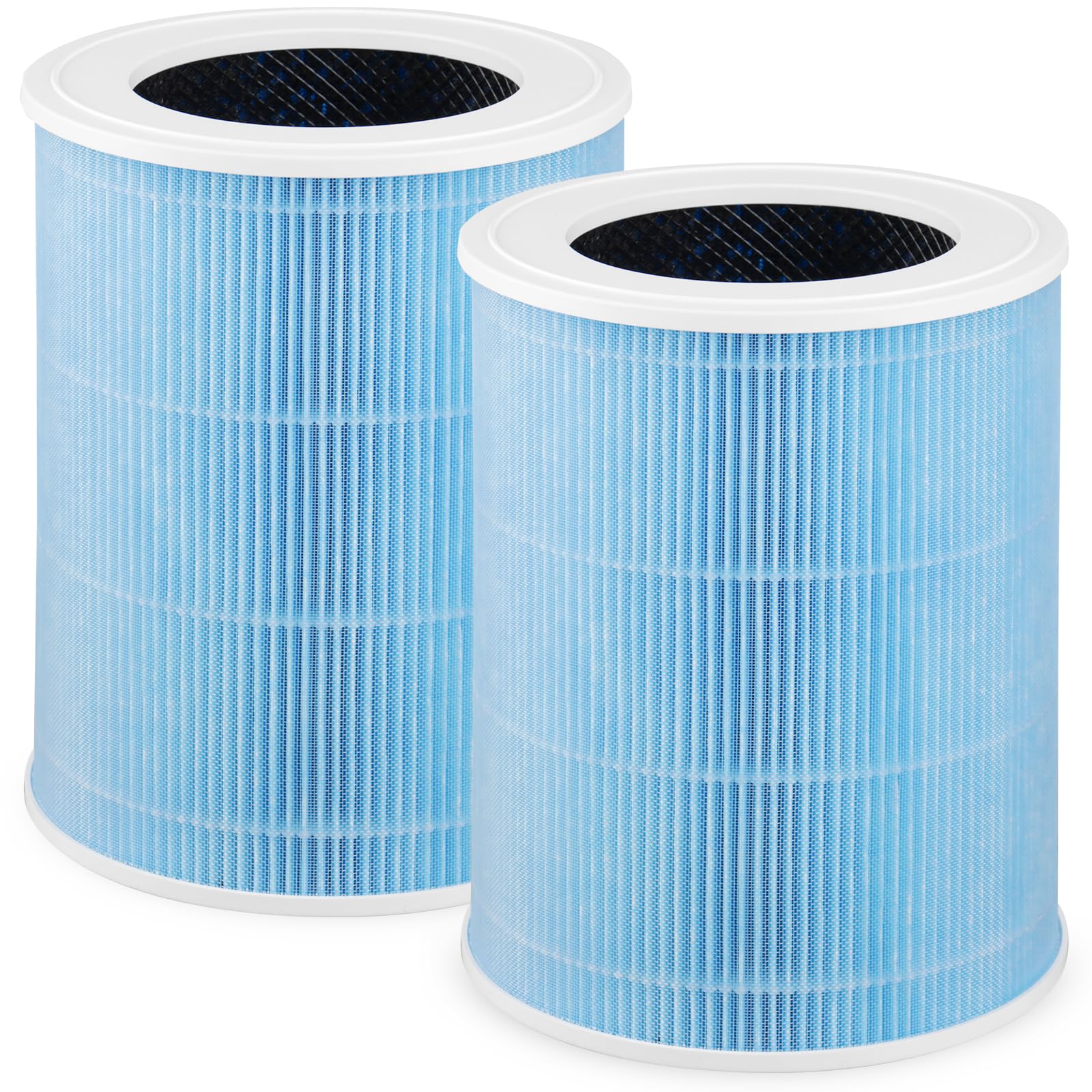 SAKEGDY H13 True HEPA Filter, Compatible with Meross Smart WiFi Air Cleaner Purifier, 3-IN-1 Filter with True HEPA, Activated Carbon, Pre-filter, Part # MHF100 (2 Pack)