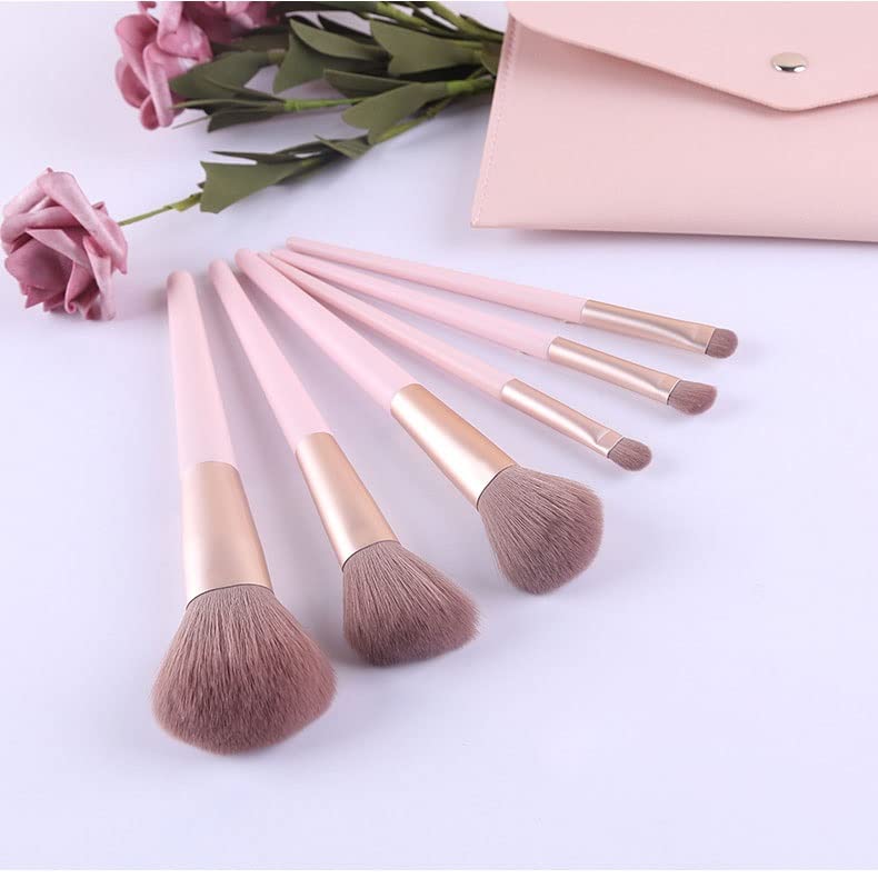 TREXD Set Of 10 Makeup Brushes Portable Makeup Tools Lip Brush Concealer Brush Eye Shadow Brush