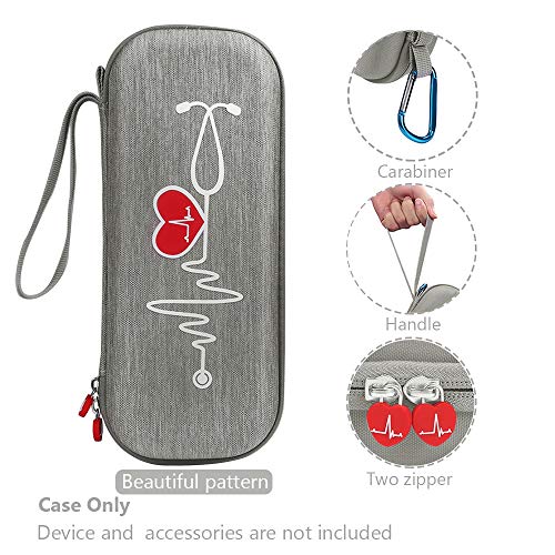Trjgtas Protective Case for Classic III Stethoscope Accessories Portable Storage Bag Carrying Case Pouch(Gray)