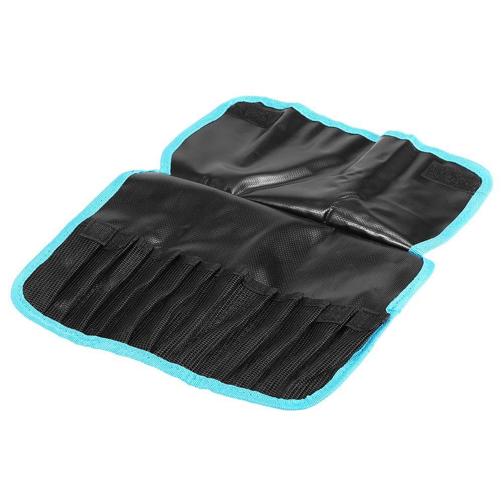 MengK Waterproof PVC Fishing Jig Bag 12 Pockets Protective Lure Bag Jig Storage Cover Bag Pouch Fishing Baits Tools Accessories Storage Organizer Bag