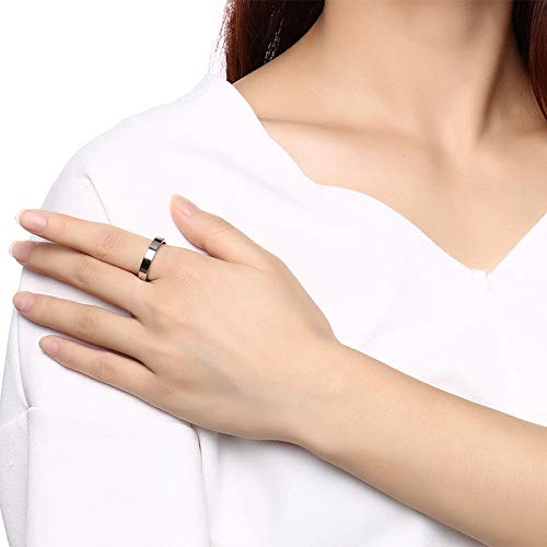 MZZJ Moon Sun Star Ring Best Friends Rings for 3 Personalized BFF Friendship Ring Minimalist 6MM Polish Stainless Steel Flat Stackable Knuckle Ring Wedding Band for Sisters,Bridesmaid Gift