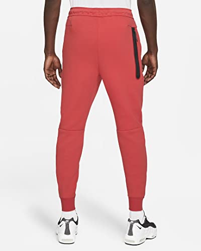 Nike Sportswear Men's Tech Fleece Joggers Pants (Lobster/Black, Medium)
