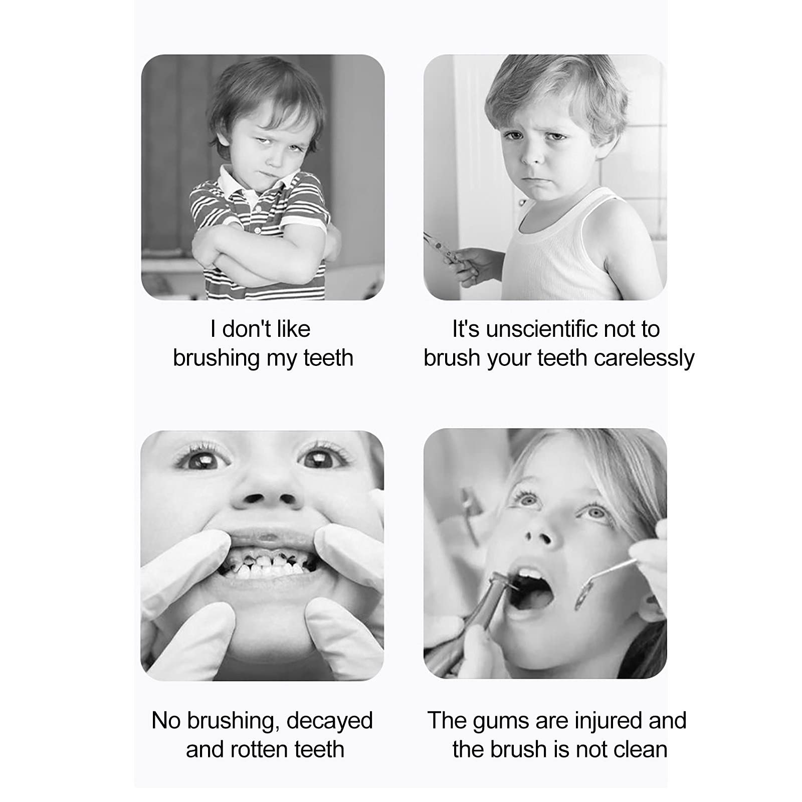 U Shaped Toothbrush l Kids Toothbrushes with Silicone Brush Head - Soft Manual Training Toothbrush, 360° Oral Teeth Cleaning Suitable for Ages 2-12 Years Old