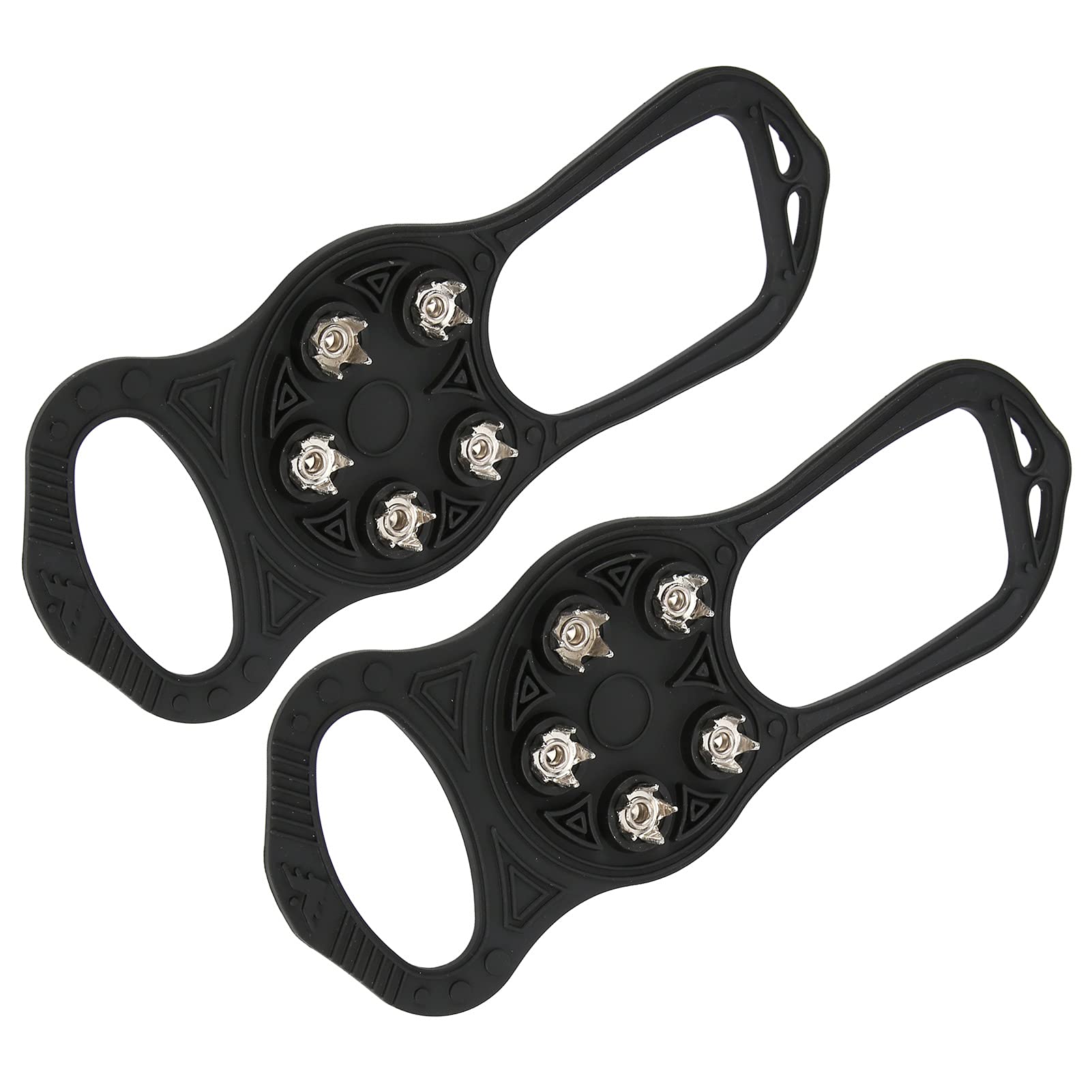 Non Slip Gripper Spike for Shoes Boots Walking On Snow Ice, 5 Tooth Steel Nails for Hiking Mountaineering Skiing Walking On Snow