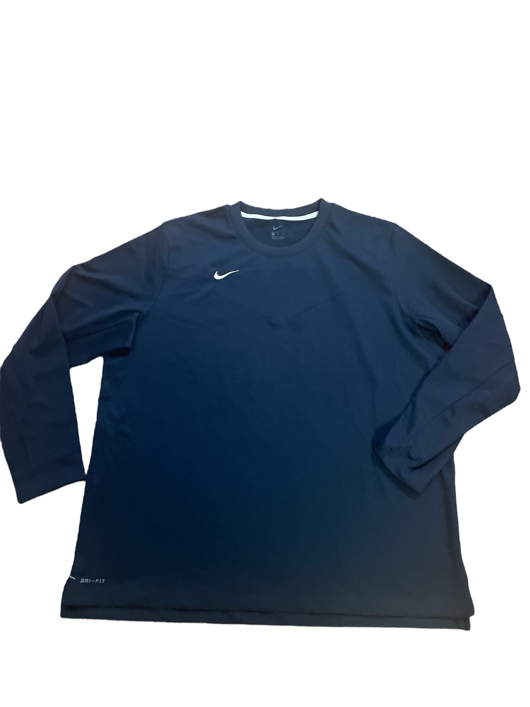 Nike Mens Long Sleeve Shirt 2XL Navy