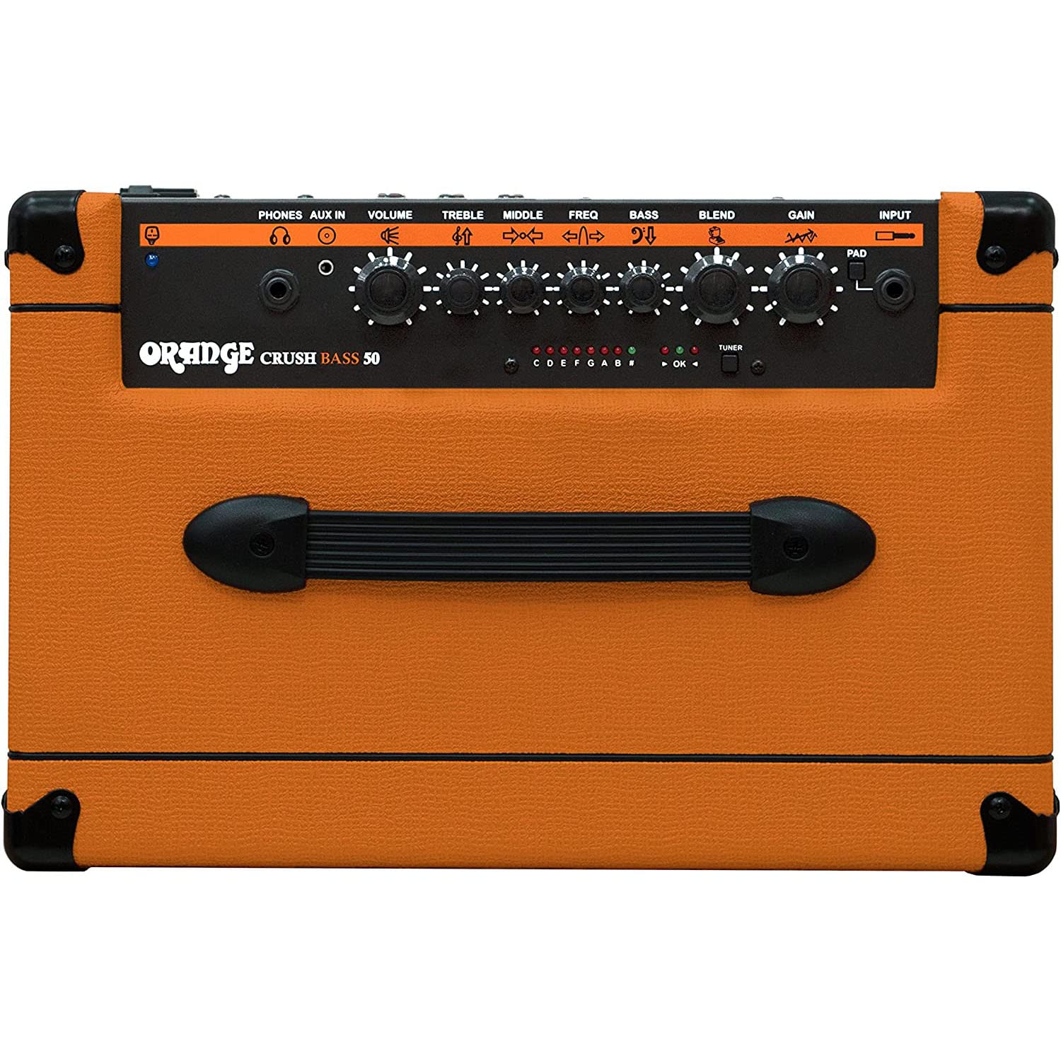Orange Crush Bass 50 1×12″ 50W Bass Combo Amp (Orange), Orange FS-1 Footswitch Bundle