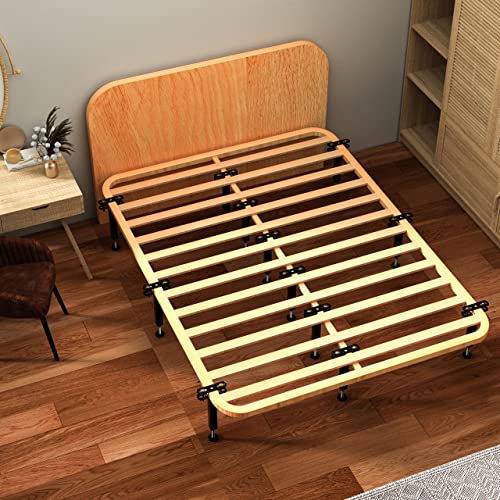 Likapop 4Pcs Adjustable Bed Frame Support Legs, Bed Frame Slats Heavy Duty Center Support Leg, Suitable for King Bed Reinforcement Kit, Sofa, Table, Furniture Legs Replacement Parts (6.1"-8.7")