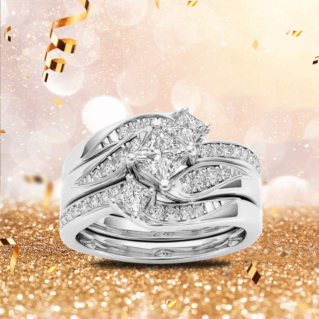 Ring Round Diamond Tw-i_st Ring Wedding Gift Accessory Rings Valenties Day Gift
