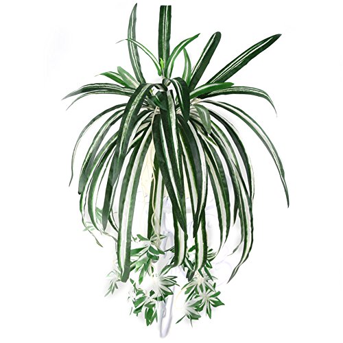 liyhh 1Pc Beauty Chlorophytum Comosum Faux Greenery Artificial Silk Spider Plant Decoration for Home Garden