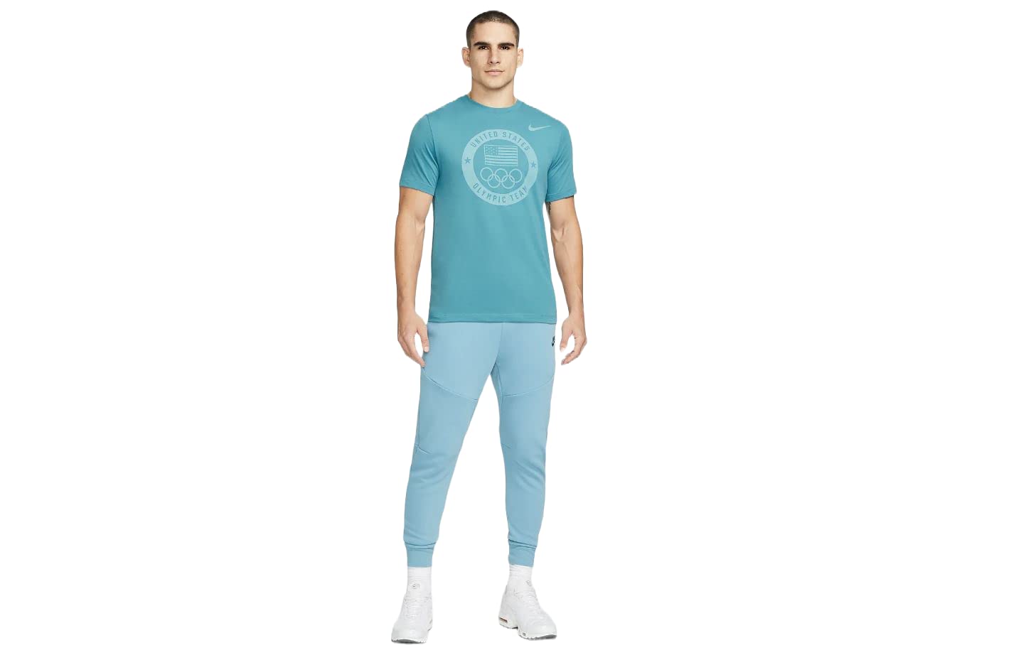 Nike USA Olympic Team Men's T-Shirt (Rift Blue) Size Small