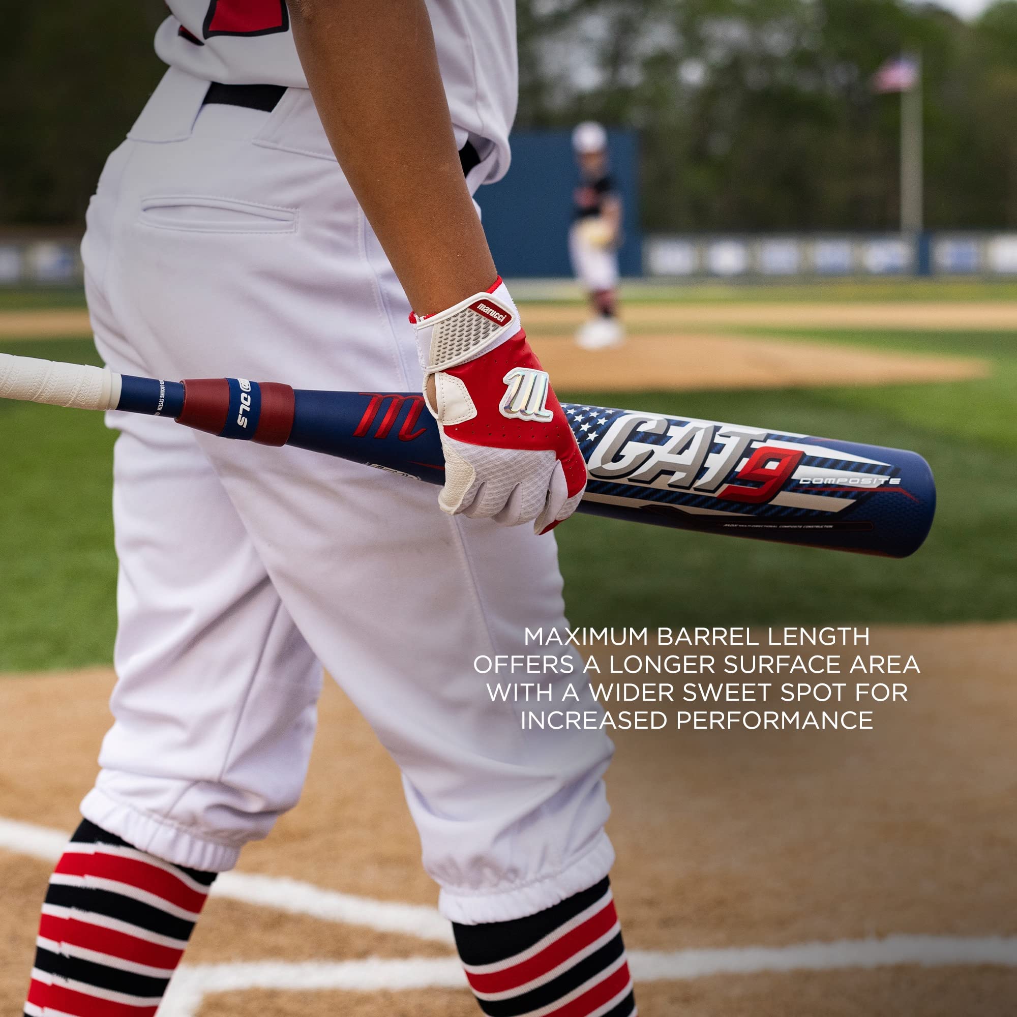 Marucci CAT9 COMPOSITE PASTIME -10 USSSA Senior League Metal Baseball Bat, 2 3/4" Barrel, 28"/ 18 oz