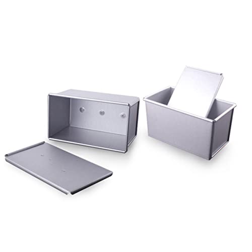 UPKOCH 1pc Mini Pan Aluminum Loaf Pans Mini Toast Bread Loaf Tin Toast with Cover Broiler Pan for Oven Kitchen Supplies Baking Tray Household Baking Plate Mold Baking Mold Bakeware Pie