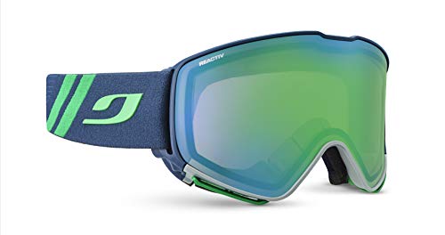 Julbo Quickshift 4S Goggles, Green Frame - REACTIV 1-3 High Contrast Red Lens w/Green Mirror