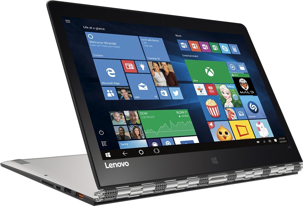 Lenovo Yoga 900 2-in-1 13.3-inch QHD+ IPS Multitouch Convertible Laptop (Core i7-6560U, 256GB SSD, 8GB RAM) -Platinum Silver