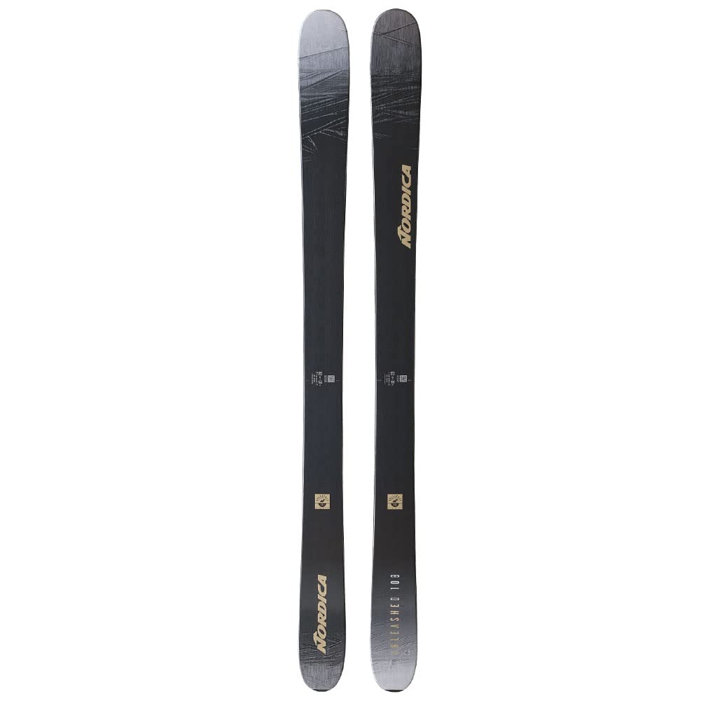 Nordica Men Unleashed 108 Skis, Color: Grey/Gold (0A232400001)