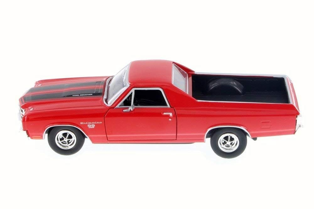 Motor Max 79347RD 1970 Chevrolet El Camino SS 396 Red 1/24 Diecast Model Car