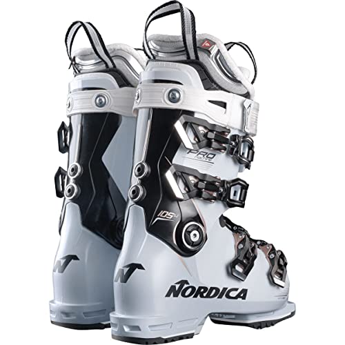 Nordica Women Promachine 105 W Boots, Color: White/Black/Pink, Size: 24.5 (050F48025N6-24.5)