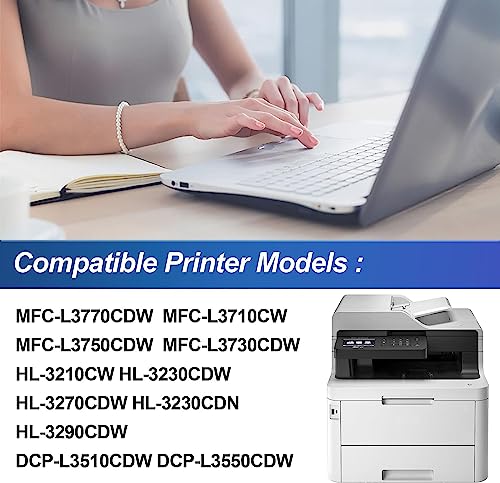 TcxLink (6 Pack) TN-227BK TN-227C TN-227Y TN-227M High Yield Toner Cartridge Replacement for TN227 MFC-L3770CDW MFC-L3710CW HL-3210CW DCP-L3510CDW Printer Toner.