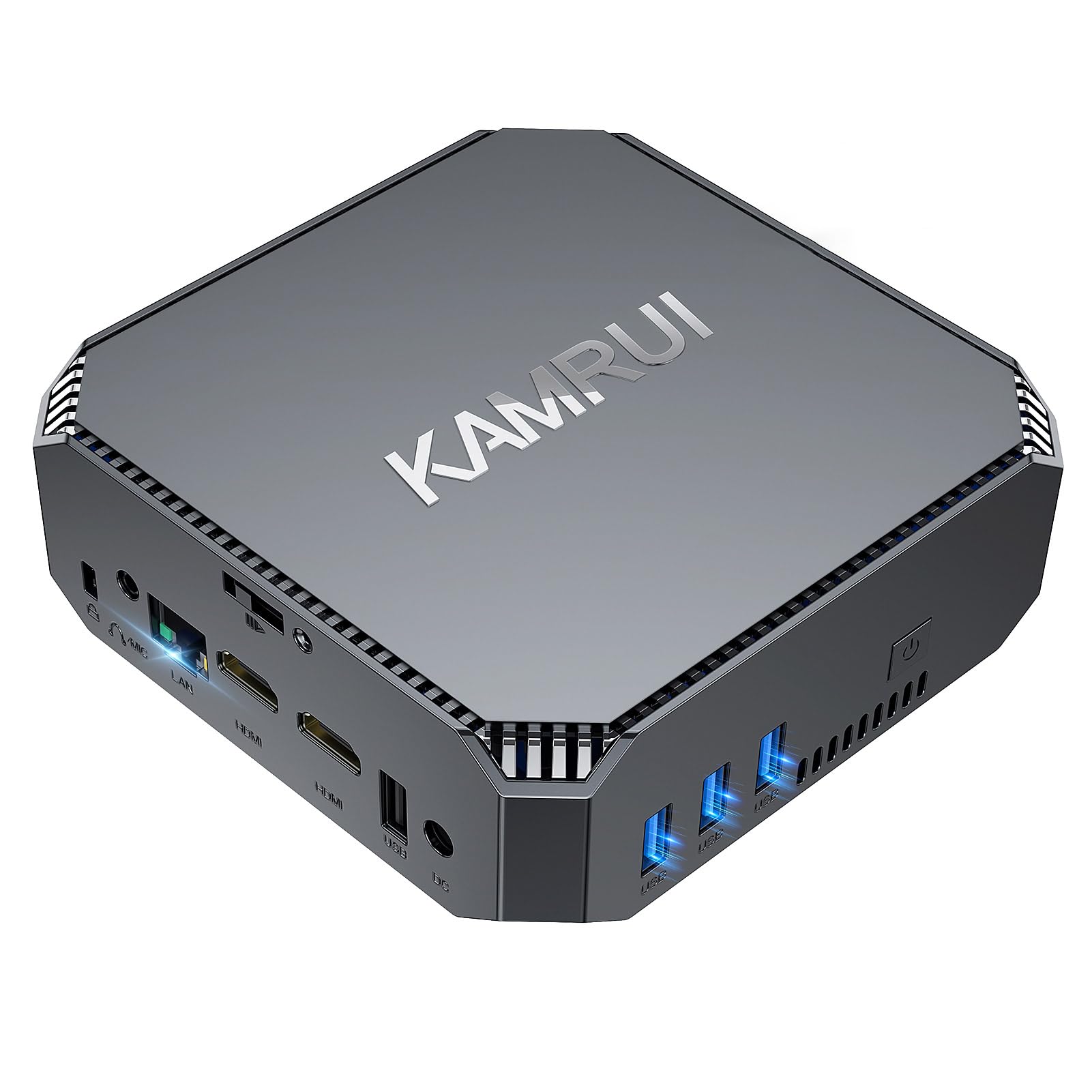 KAMRUI AK2 PLUS Mini PC, N100 Mini PC Windows 11, Intel 12th Alder Lake N100(Up to 3.4GHz), Mini Computers 16GB RAM 512GB SSD, Mini Desktop Computer 4K/WiFi/BT4.2, Micro PC Tower Ethernet for Office
