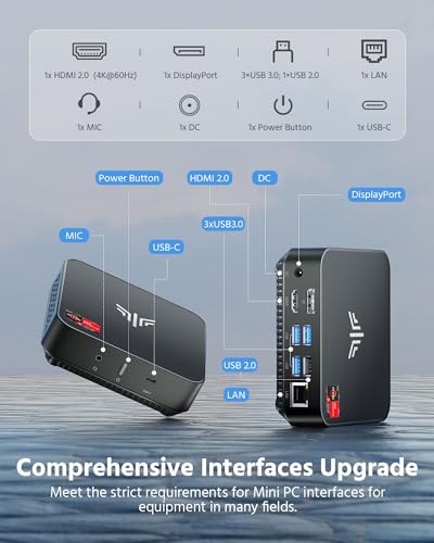 KAMRUI Mini PC Ryzen 7 5700U(8C/16T, up to 4.3GHz), Windows 11 Mini Computer 16GB DDR4 RAM 512GB M.2 2280 NVME SSD Mini PC Gaming, 4K Dual Display Mini Desktop Support WiFi6/BT5.2/Dual Channel