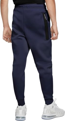 Nike Men's Sportswear Tech Fleece Joggers (Midnight Navy/Black, Medium)