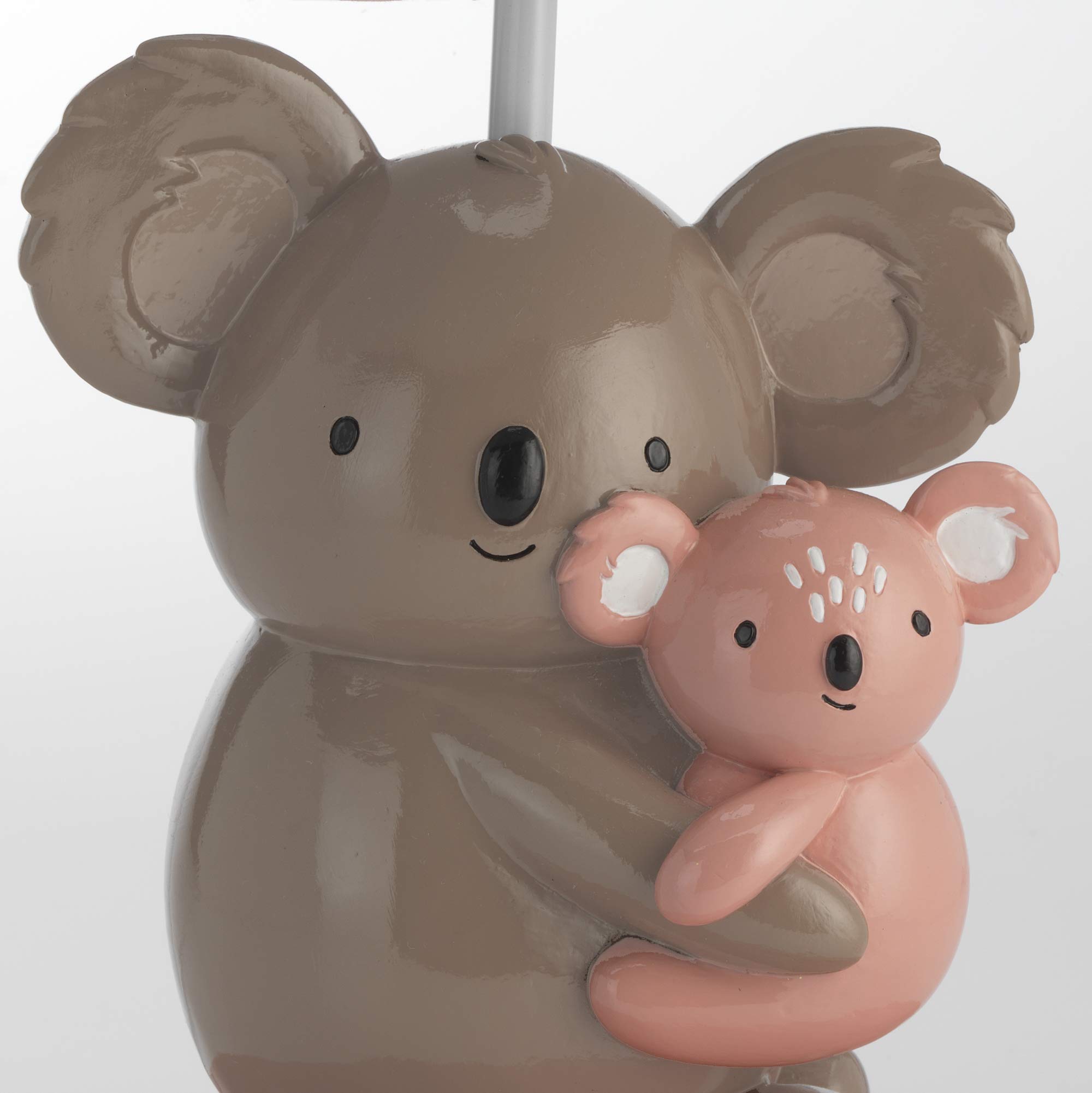 Lambs & Ivy Calypso Lamp Pink/Gray Koala Nursery Lamp with Shade & Bulb