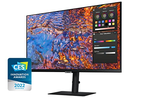 SAMSUNG 27-Inch ViewFinity S80PB Series UHD Computer Monitor, DCI-P3 98%, VESA DisplayHDR 400, IPS Panel, Matte Display, USB-C, PIP / PBP, Intelligent Eye Care, LS27B804PXNXGO, 2023