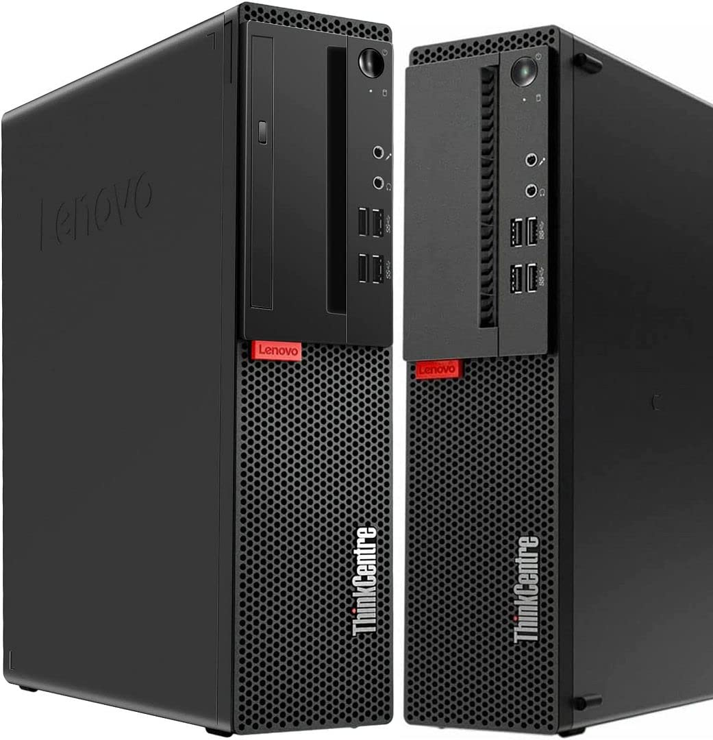 Lenovo ThinkCentre M710s SFF Desktop Computer, Intel Core i7-6700, 16GB DDR4, 512GB NVMe SSD, 24" Full HD Monitor, Wireless Keyboard & Mouse, Speakers, Windows 10 Pro