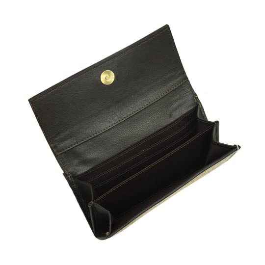RAHMAN BAG Hair On Leather Tooling Hand Clutch for Women | Multicolor Hand Bag