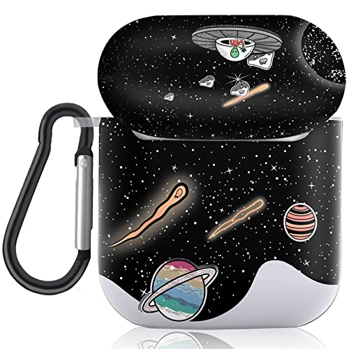 Mainrenka Cool Airpod Case 2nd Generation with Keychain Funny Airpods 2nd/1st Generation Case Cover Compatible with Cute Airpod Gen 2 & 1 Case