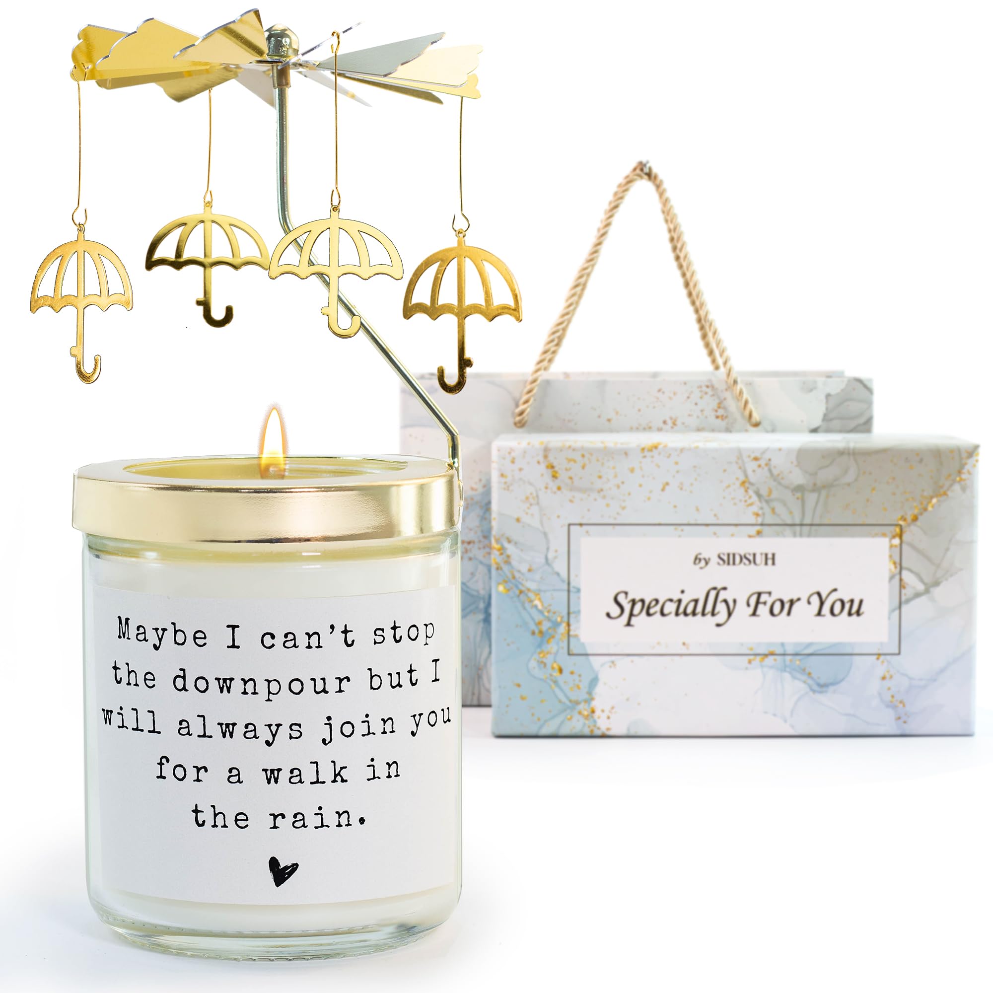 Thinking of You Gifts for Women, Bereavement Gifts, Get Well Soon Gifts for Women, Sympathy Feel Better Thoughtful Gifts for Best Friend, Cheer Up Gifts for Sister Bestie, Lavender Scented Candle