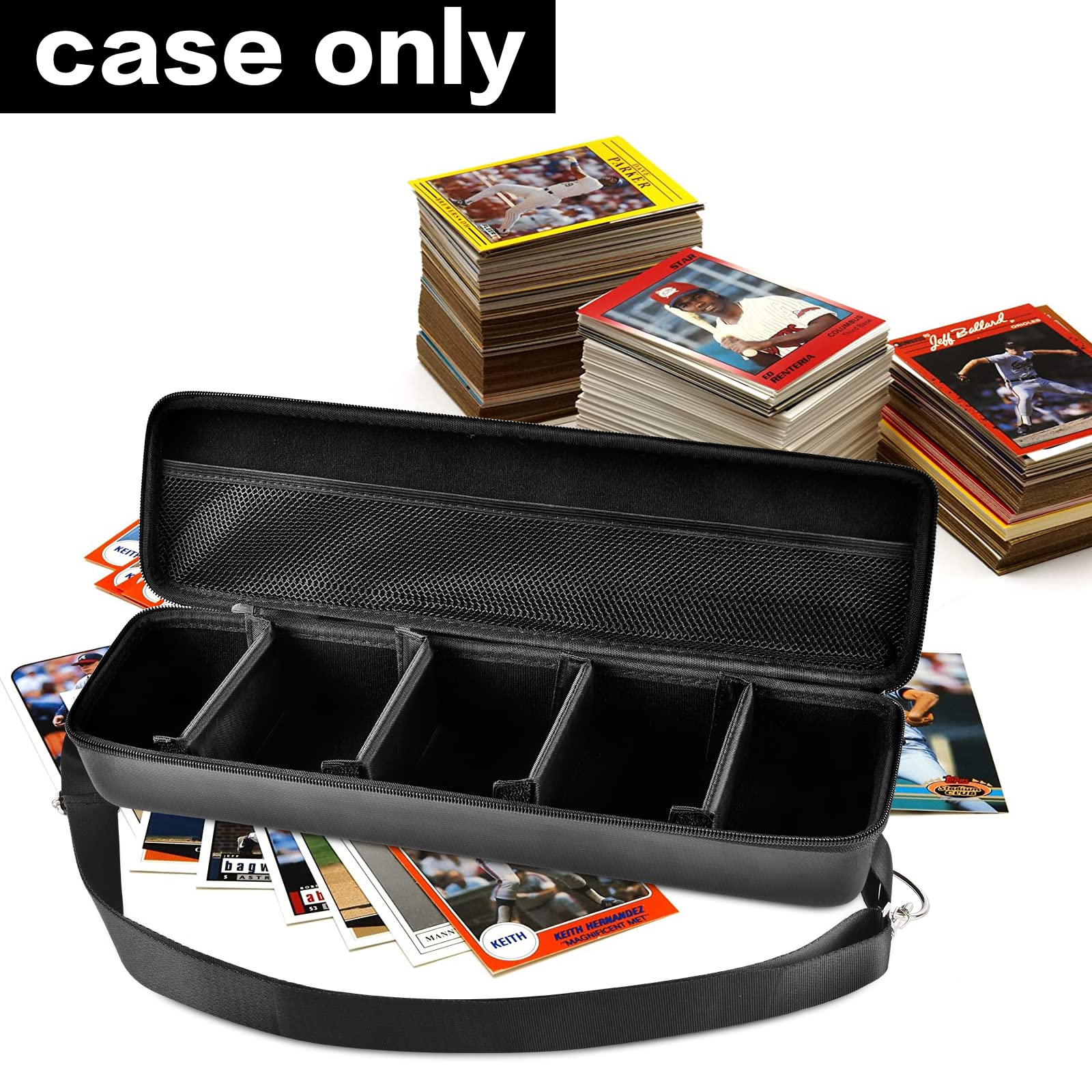 Large 1500+Baseball Card Holder Storage Case Compatible with Topps Baseball Sport Cards, Football Card, Also for C.A.H, PM TCG, Phase 10 Cards Game (Bag Only)