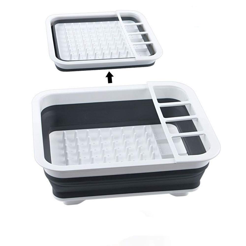 LUOYIMAO Collapsible Drying Dish Storage Rack Portable Dinnerware Organizer ,Collapsible Drying Dish Rack | SINKWARE Collection | Easy Storage
