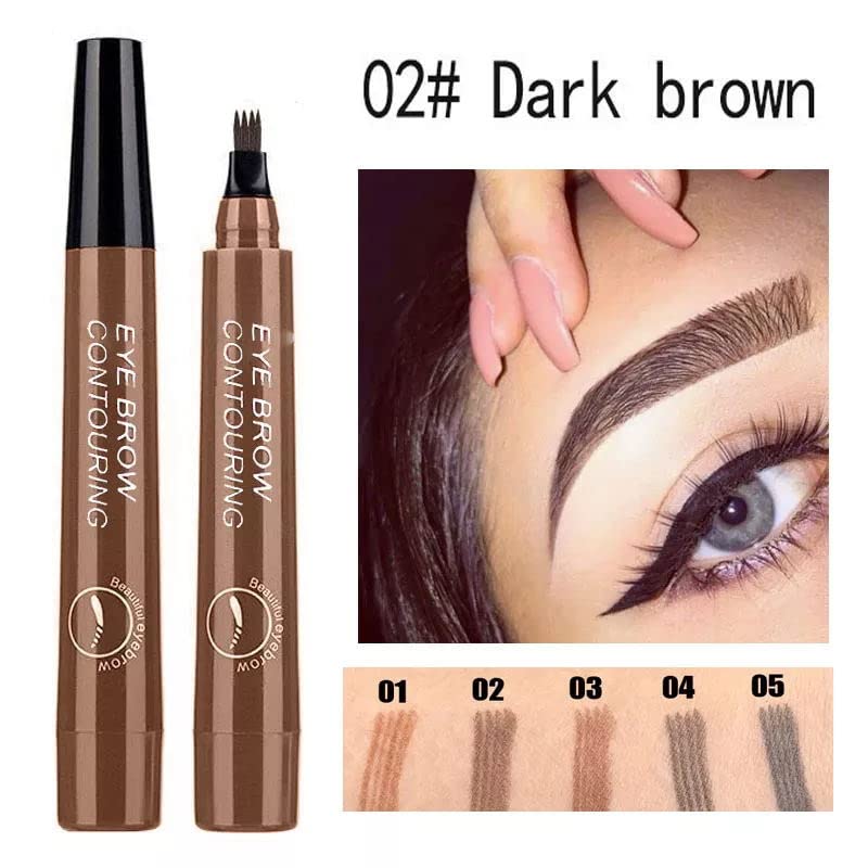 Professional Eyebrow Pencil, Waterproof, Easy and Easy to Shape Eyebrows, Long Lasting, Eyebrow Pencil (dark brown)