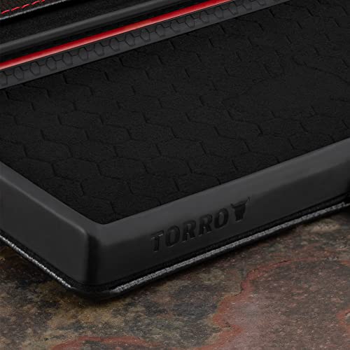 TORRO Case Compatible with Samsung Galaxy S23 Ultra 5G β Premium Leather Wallet Case with Kickstand and Card Slots (Black)