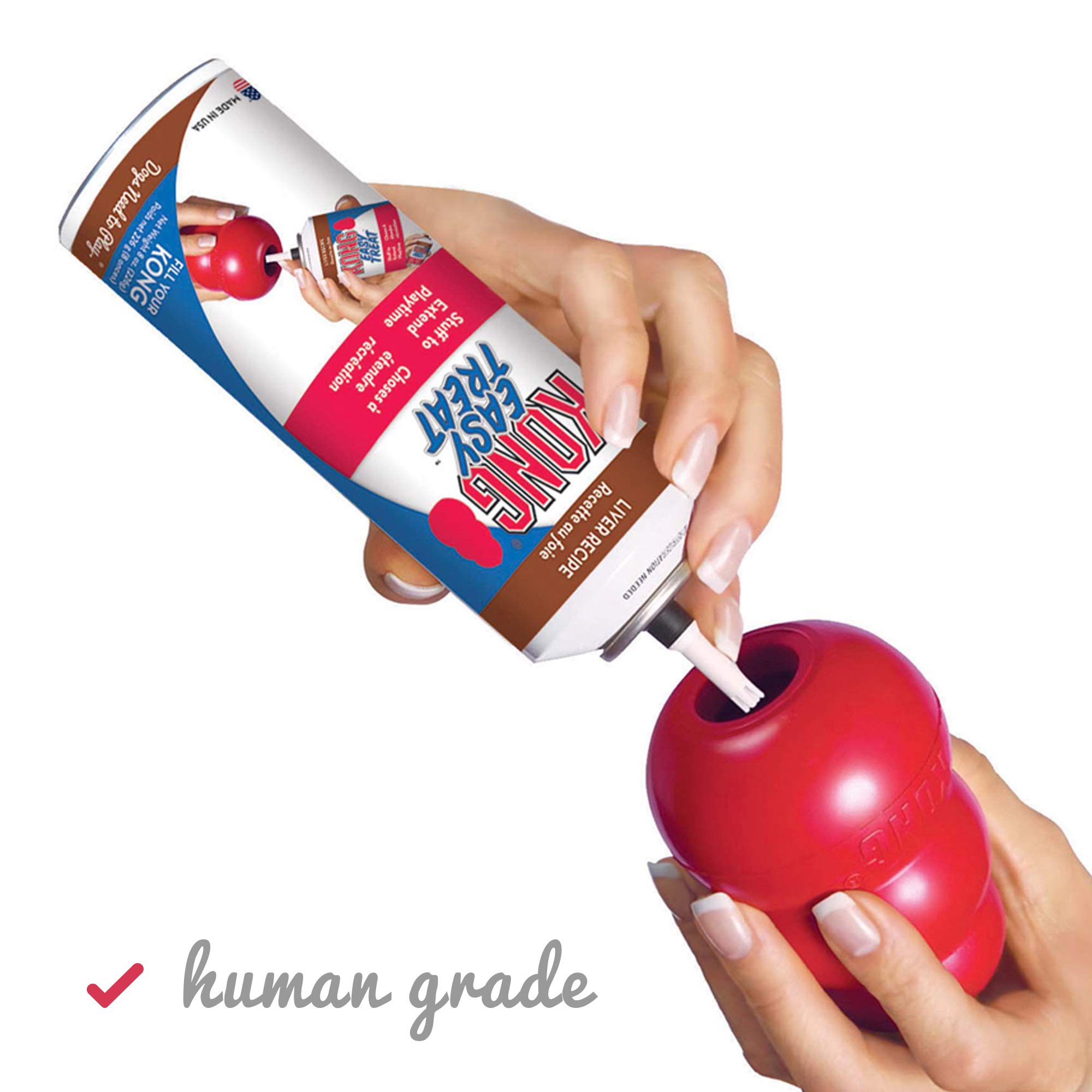 KONG - Easy Treat Combo Pack - Full Size and Travel Size Treat Paste - Liver Flavor