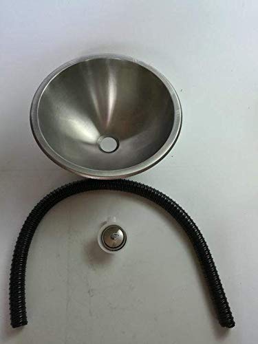 JZ RV Caravan Camper Boat SS Round Hand Wash Basin Sink¢300150mm GR-532A