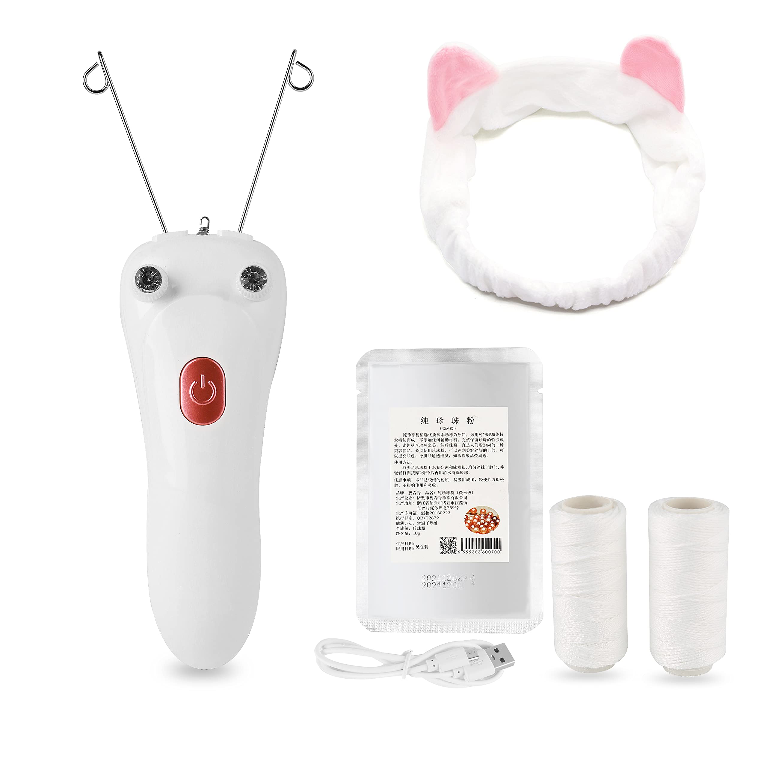 Threading Hair Removal ,Face Epilator USB Charging Threading Tool for Face Electric Threading Eyebrow Threading Machine for Women