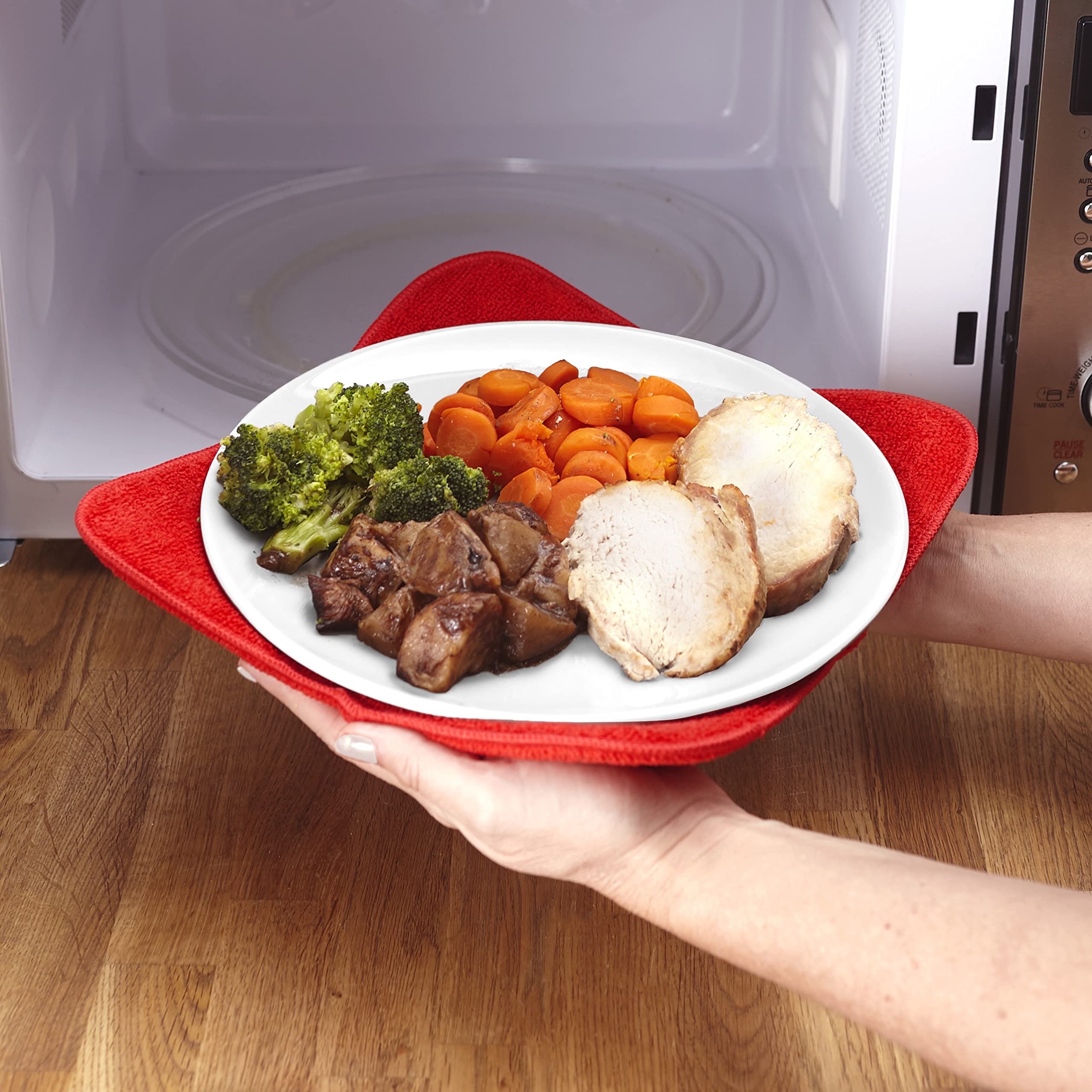 MSR Imports Cloth Microwave Bowl Huggers for Holding Hot Dishes - Set of 4