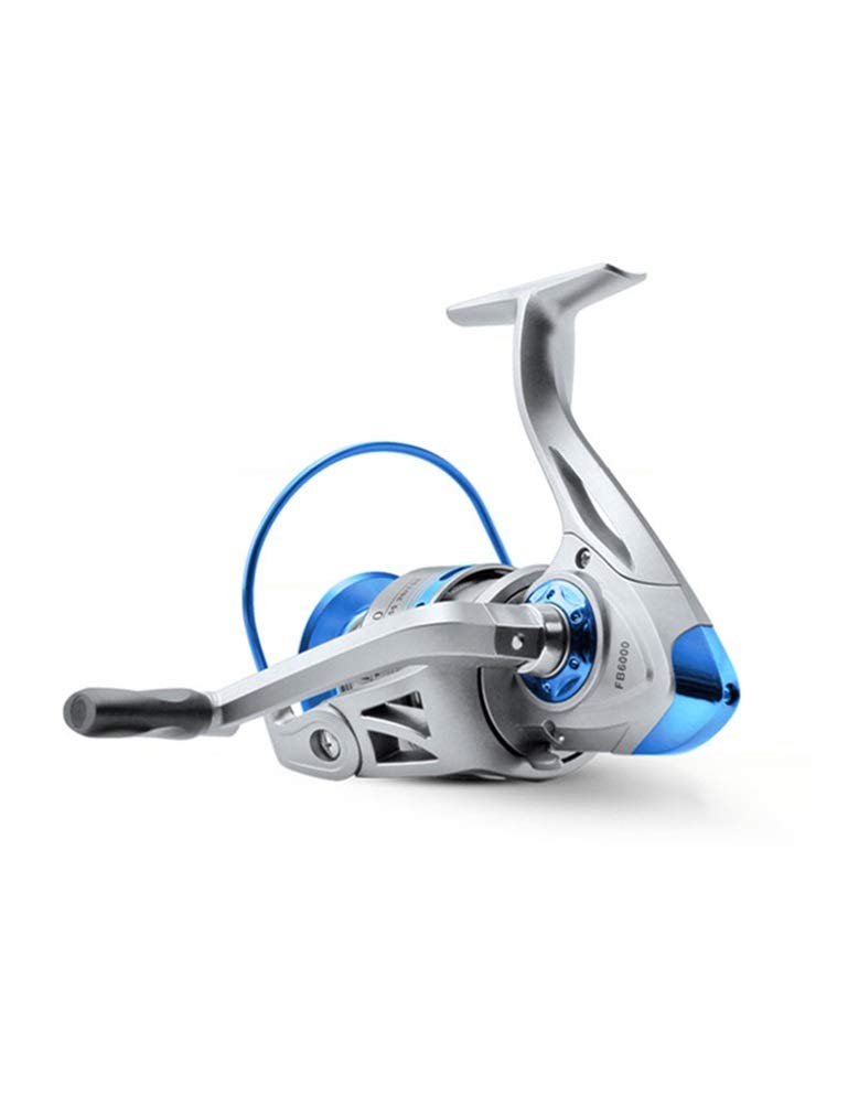 LLJPYX7L Spinning Fishing Reel, Rubber Shaker Left and Right Interchangeable, Premium Frame Super Smooth Fishing Reel, Sturdy Full Wire Cup (Color : 3000)