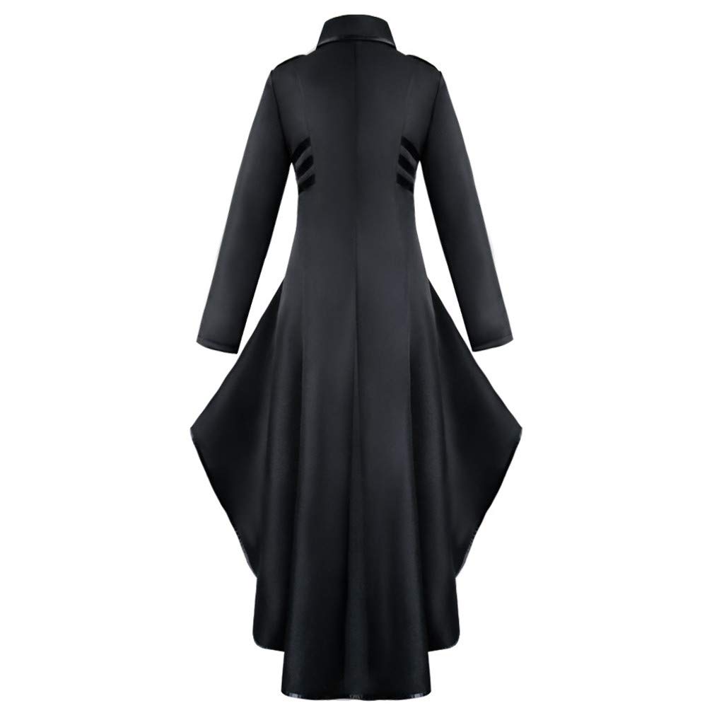 Kaitobe Women's Winter Vintage Gothic Tailcoat Button up Steampunk Jacket Tuxedo Coat Wedding Uniform Blazer Jacket