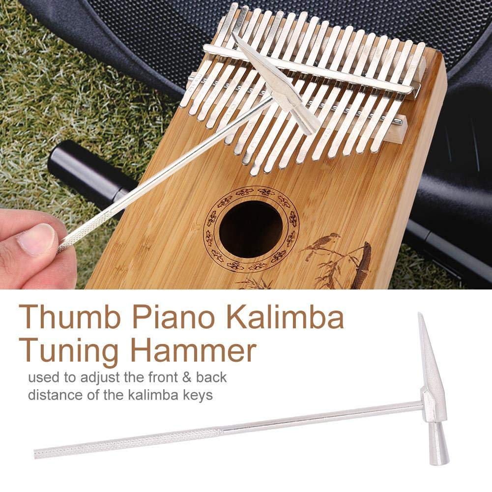 Kalimba Tuning Hammer, Thumb Piano Metal Tuning Hammer for Thumb Piano Sound Maintenance Kalimba Tuner And Hammer