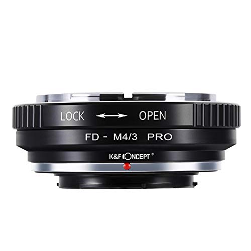 K&F Concept Lens Mount Adapter Compatible for Canon FD Lens to Micro Four Thirds M43 Olympus Pen and Panasonic Lumix Cameras Reflective Paint