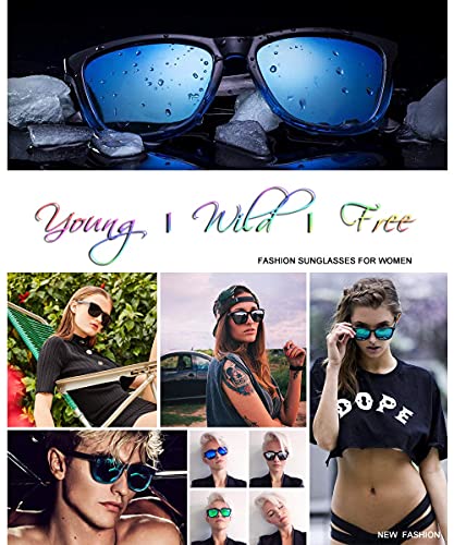 KALIYADI Womens-Sunglasses Polarized Sunglasses-Womens Trendy: Retro Sun Glasses with UV Protection for Travel Driving