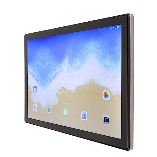 Luqeeg Tablets Computer 8GB RAM 128GB ROM Expand 10.1 Inch Tablet 1080P FHD IPS Touch Screen Front 8MP Rear 13MP Dual Cameras Support WiFi 4G 5800mA (US Plug)